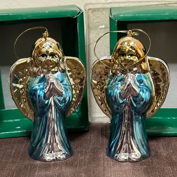 vintage/Unknown | Holiday | Vintage Bundle Of 2 Ceramic Handpainted ...